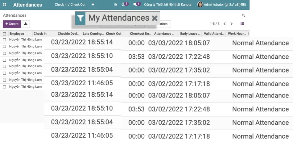 Timekeeping Software - Attendance Software | Viindoo